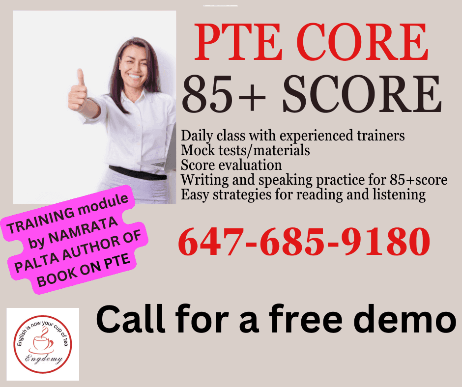 PTE core summarize written text - Engdemy Education Inc